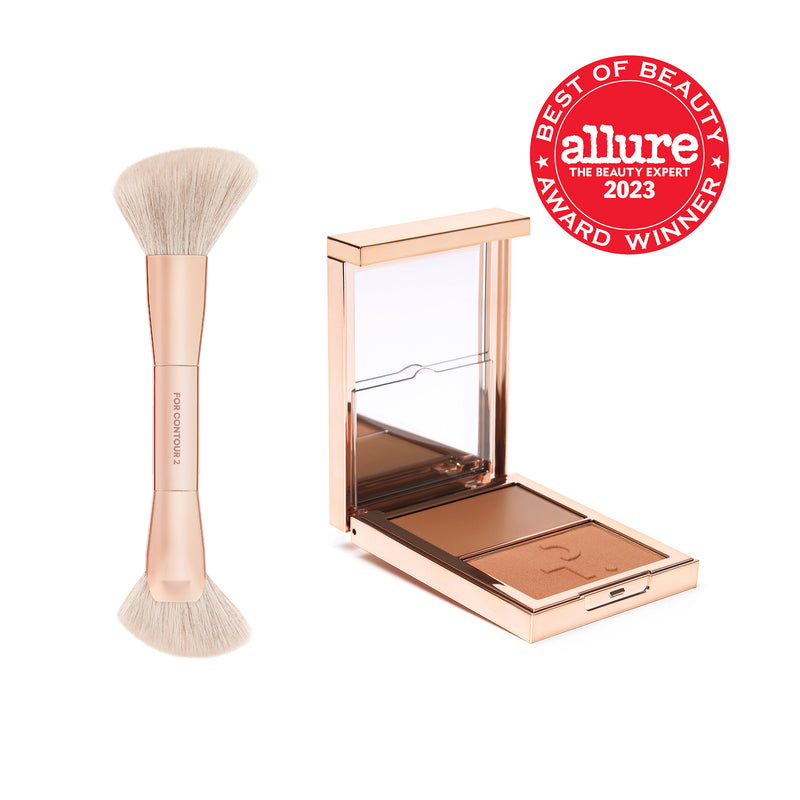 Patrick Ta Major Sculpt Contour Duo & Dual-Ended Brush Set - Bronzer ...