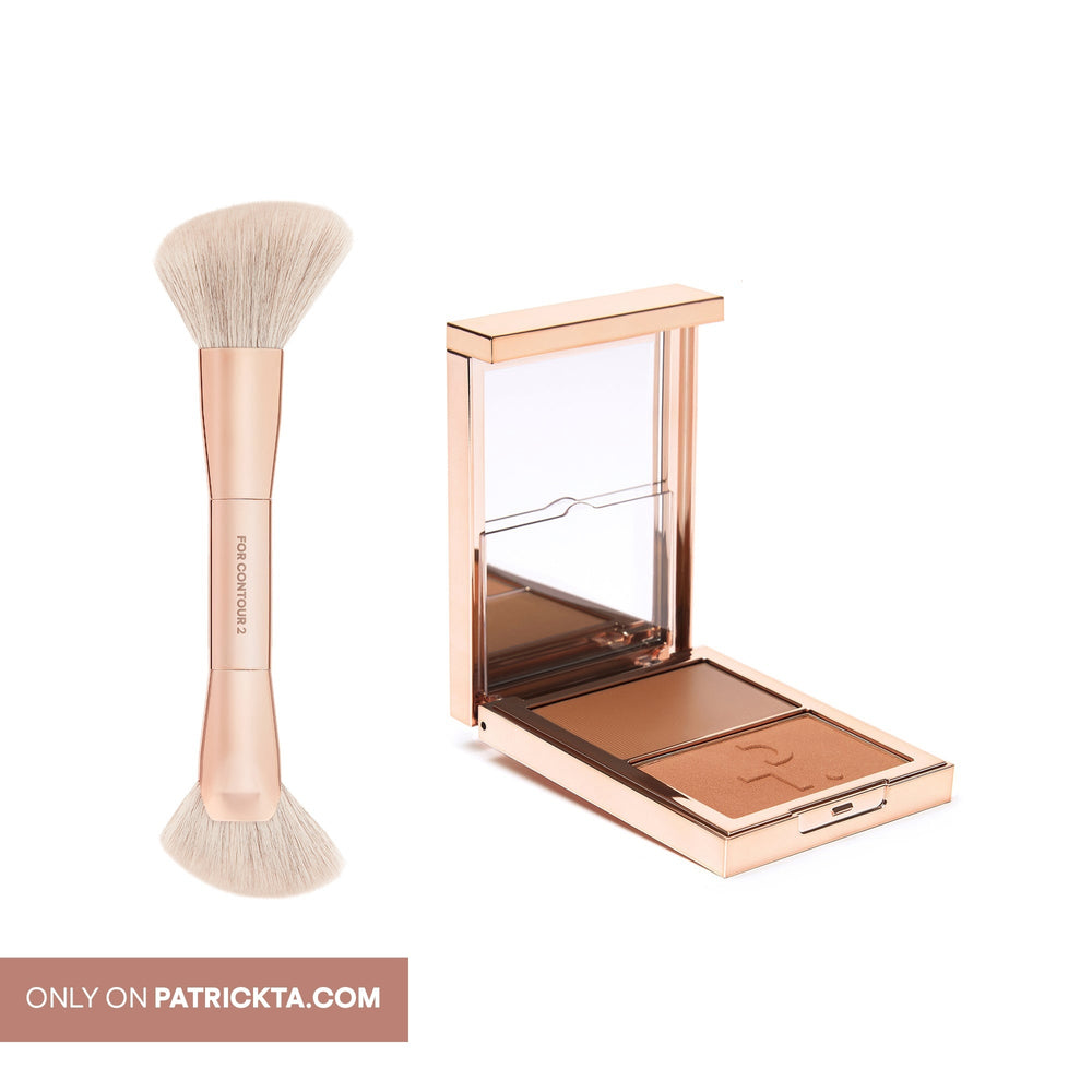 Patrick Ta Major Sculpt Contour Duo & Dual-Ended Brush Set - Bronzer ...