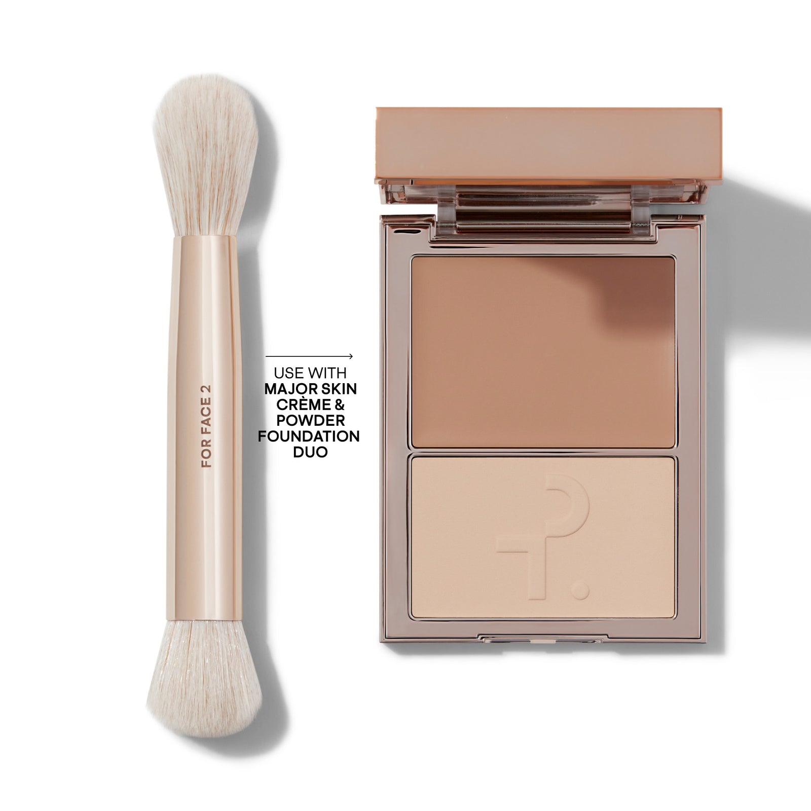 Patrick Ta Dual-Ended Complexion Brush № 2 - Duo Blending and Powder ...