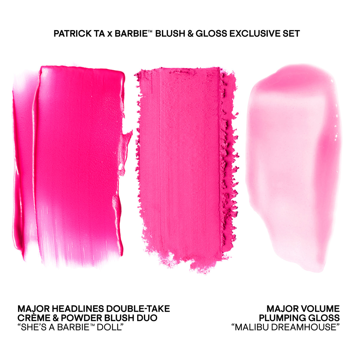 Patrick Ta x Barbie™ - A limited edition power pink collection.