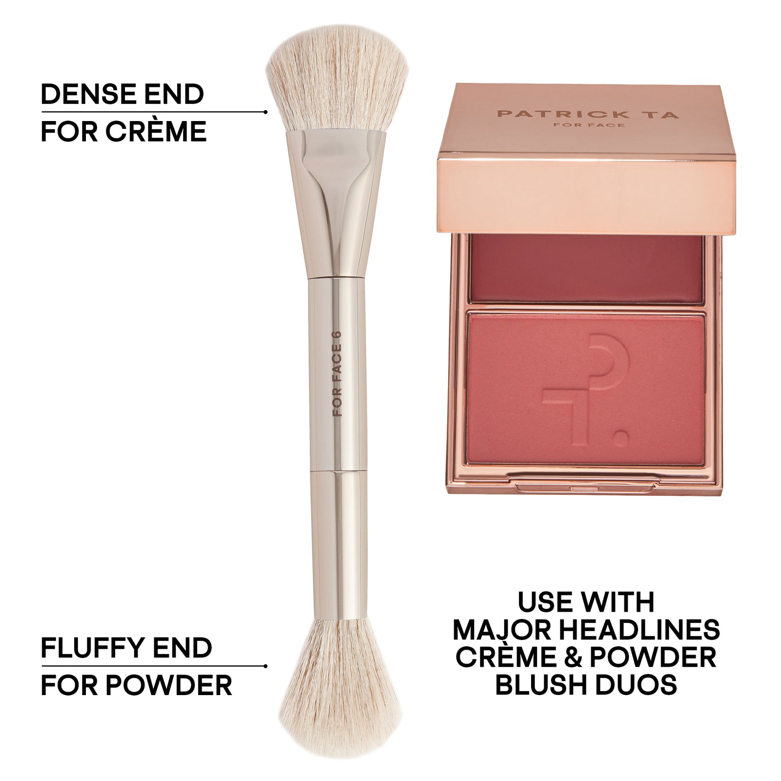 Dual Ended Transition Blush Blending Brush - Diffusing & Blurring ...