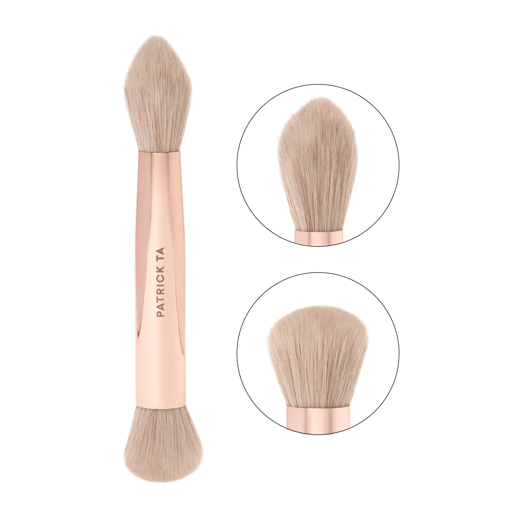 Patrick Ta Dual-Ended Complexion Brush № 2 - Duo Blending and Powder ...